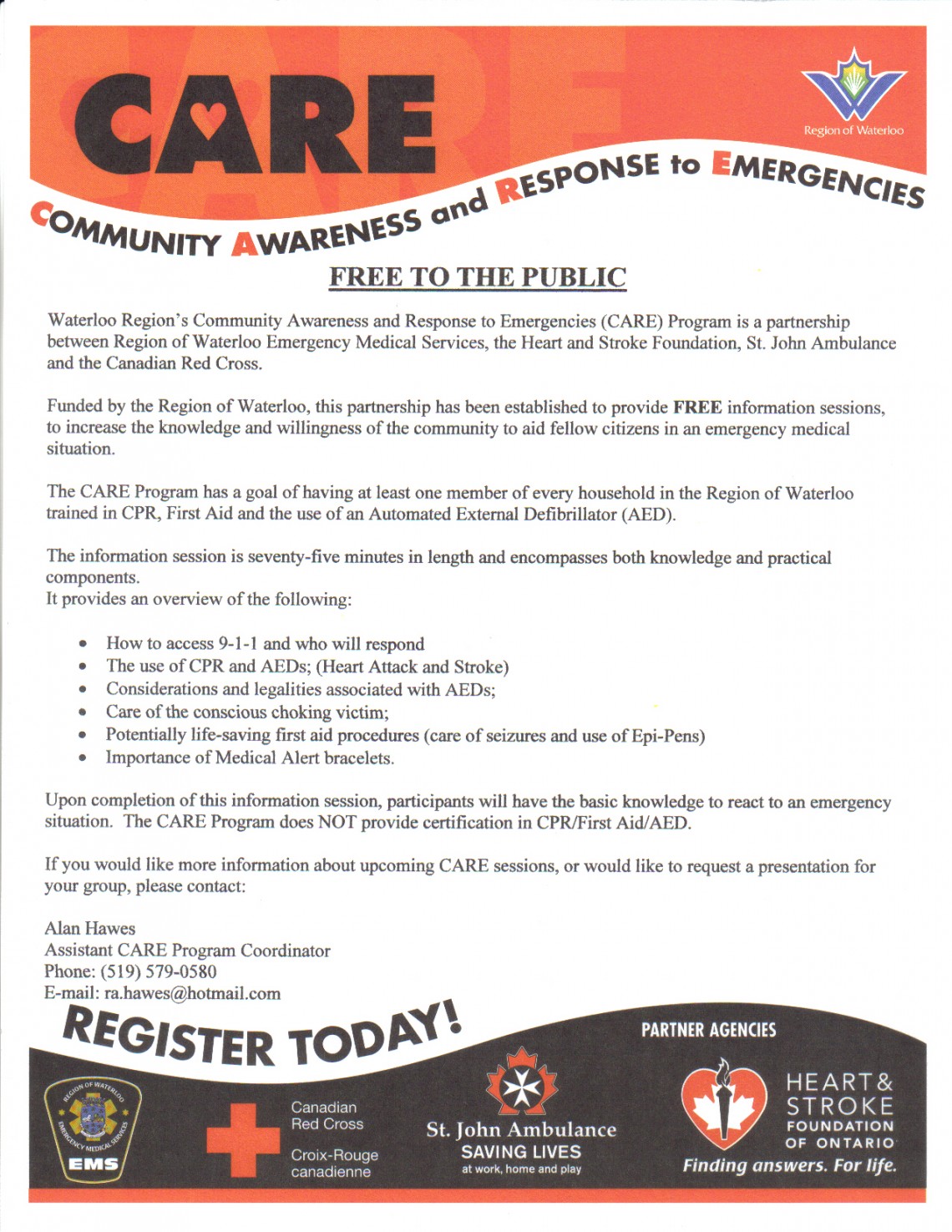 Community Awareness and Response to Emergencies (Westheights Public School)